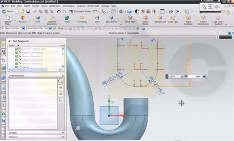 Mesh Surface Through Curve Mesh In Kettenhaken Siemens Nx 8 Training Surfaces Hd Graphic Cad