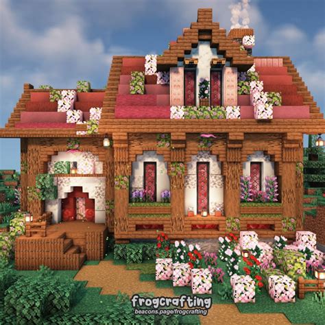 Best Minecraft Magical Pink Cottage Artofit