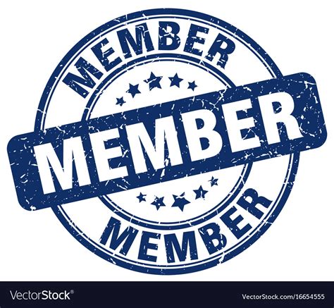 Member Stamp Royalty Free Vector Image Vectorstock
