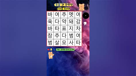 치매 걱정 끝 중년의 두뇌를 깨우는 숨은 단어 찾기 Youtube