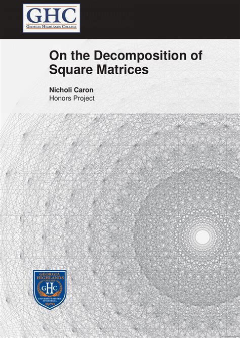 On The Decomposition Of Square Matrices