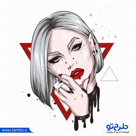 وکتور مدلینگ زن با پالتو مارکت تخصصی طرح تو