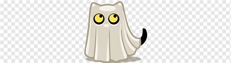 Kucing Hantu Halloween Ikon Png Pngwing