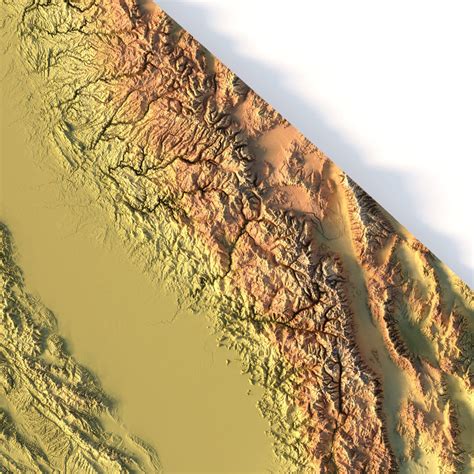 Topographic California Map Stl Model By Shustrik
