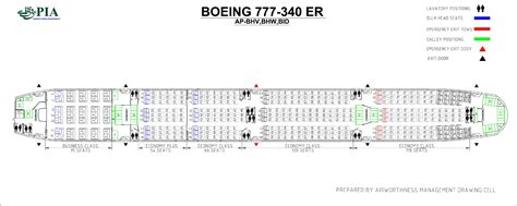Boeing 777 300er схема салона