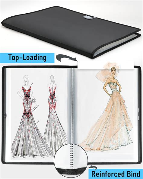 Nicpro Art Portfolio 11x17 Upgraded Large Portfolio Folder For Artwor