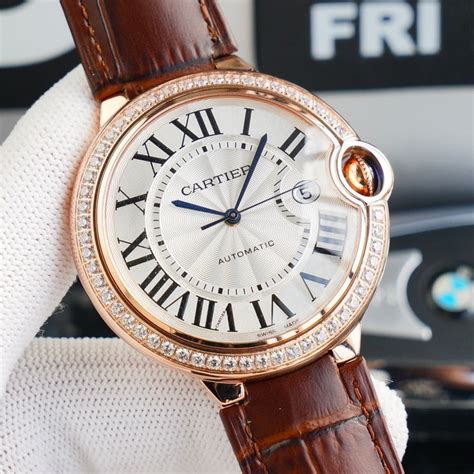 Rose Gold Cartier Diamond Watch Cartier Diamond Watch Cartier