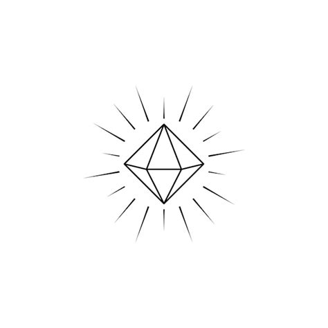 Premium Vector Shiny Gemstone Diamond Illustration Logo