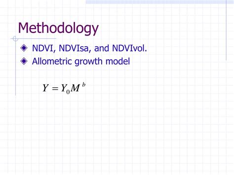 Ppt Modeling Biomass And Timber Volume By Using An Allometric Growth Model From Landsat Tm