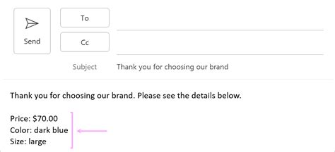 How To Fill Email Template Fields With Values From Datasets