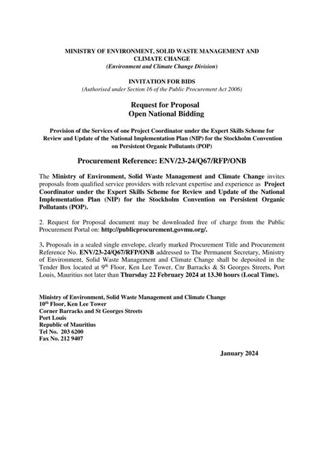 Sumayya Mauthoor Phd On Linkedin Job Alert 👇👇👇 Invitation For Bids