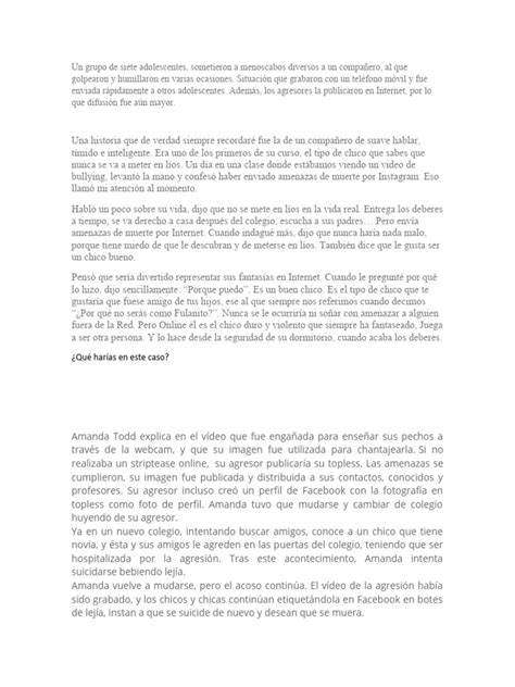 Casos Ciberbullying Pdf Acoso Cibernético