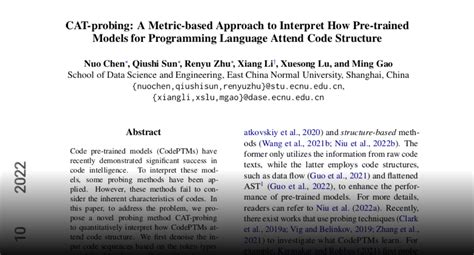 Paper Page Cat Probing A Metric Based Approach To Interpret How Pre