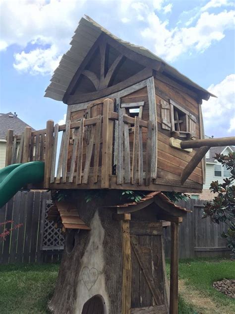 Whimsy Rustic Tree House Etsy