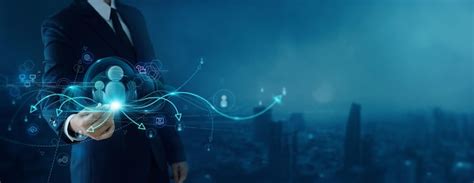 Crm 고객 네트워크 관계 관리 글로벌 구조의 사업가 보유 고객 네트워크 프리미엄 사진