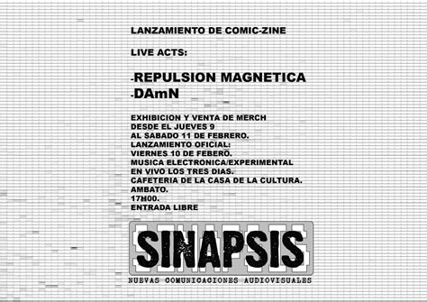 Sinapsis Música Electrónica Experimental Casa De La Cultura Tungurahua