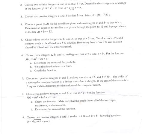 Solved Choose Two Positive Integers A And B So That B A