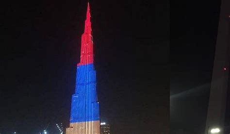 Դուբայի Բուրջ Խալիֆան լուսավորվել է Հայաստանի ազգային դրոշի գույներով