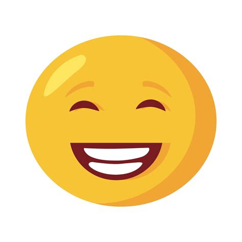 Emoji Face Laughing Classic Flat Style Icon 2718788 Vector Art At Vecteezy