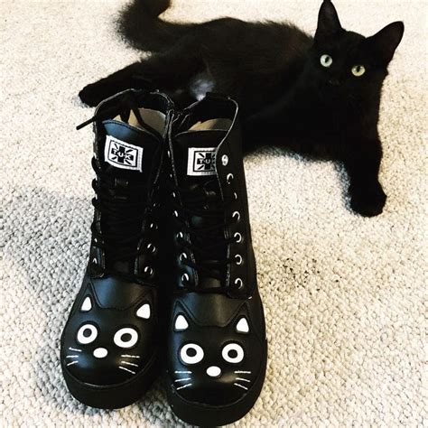 Black Kitty Combat Boot Sneaker Tuk Shoes Tuk Shoes Europe