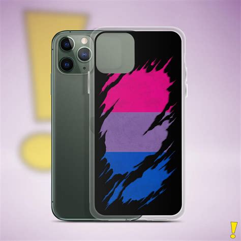 Bisexual Pride Flag Ripped Reveal Clear Case For Iphone® Etsy