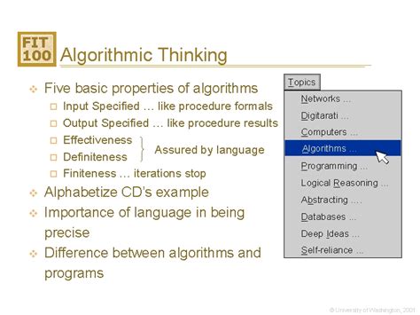 Algorithmic Thinking