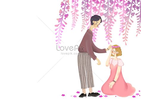 칠석 애인 데이트 일러스트 무료 다운로드 Lovepik