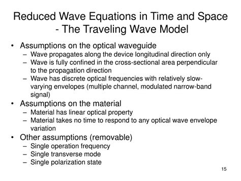 Ppt Optical Equations 3 Optical Model For Optoelectronic Devices