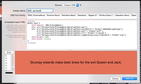 Importing Fonts From Typekit Typography Tumult Forums