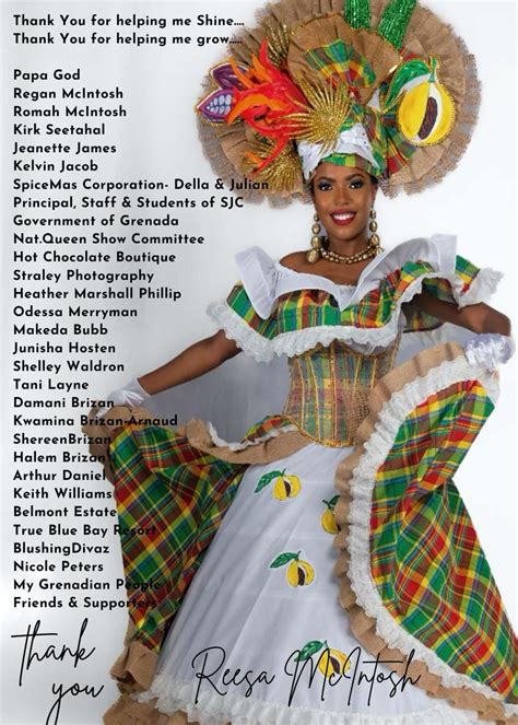Miss Grenada In National Costume At Spicemas Corporation