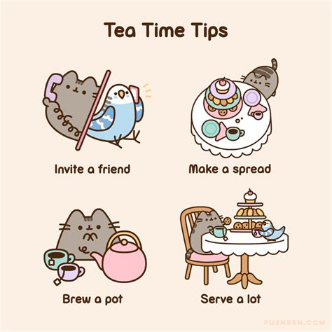 Tea Time Tips Pusheen Shop
