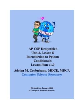 AP CSP Demystified Lesson Plan Python Conditionals High School