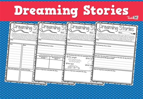 Dreamtime Stories Worksheet Teacher Resources And Classroom Games