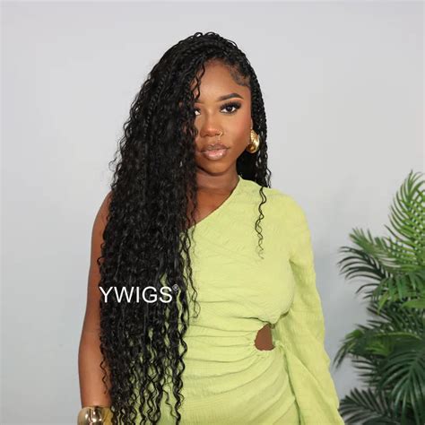 Double Drawn Burmese Water Wave Human Braiding Hair Ywigs