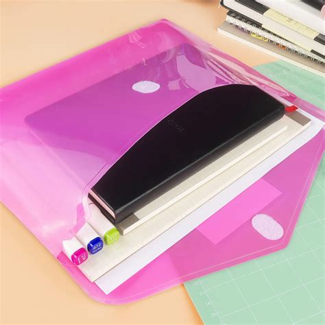 Buy 8 Pack Plastic Envelopes Poly Envelope Folder Clear Plastic