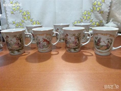 Стар полски порцелан чаши за чай в Антикварни и старинни предмети в гр Стара Загора