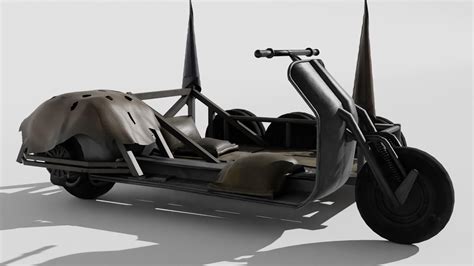 3d Model Vespa Gembel Sc 4 Low Poly Vehicle Vr Ar Low Poly Cgtrader