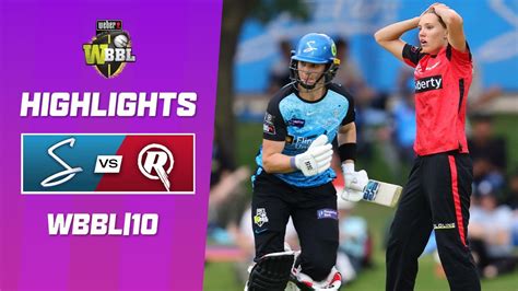 Adelaide Strikers V Melbourne Renegades Wbbl10