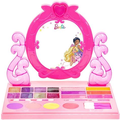 Barbie Townley Girl Cosmetic Vanity Compact Makeup Set With Light