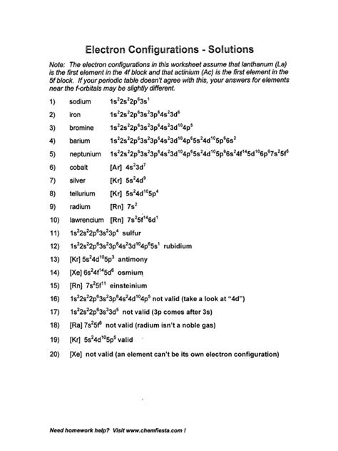 Extra Practice Electron Configurations 1 3 With Answer Key Pdf