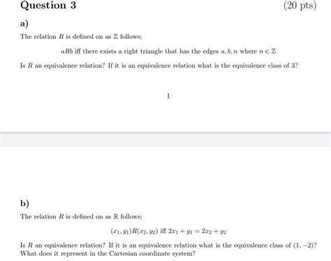 solved the relation r is defined on as z follows arb iff