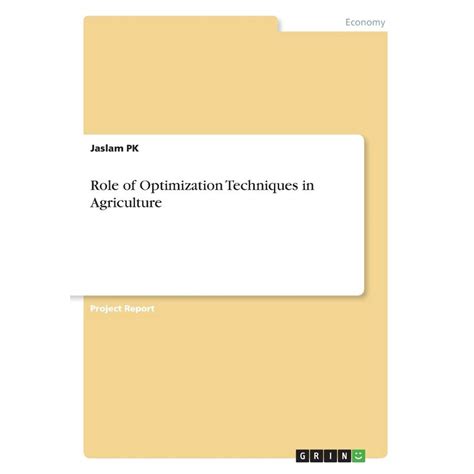 Role Of Optimization Techniques In Agriculture No Shoptime