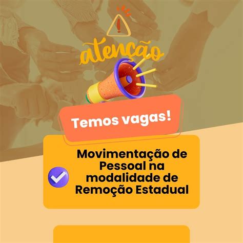 Movimentação De Pessoal Na Modalidade De Remoção Estadual