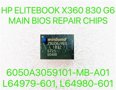 Used Hp Elitebook X360 830 G6 Main Bios Chip Firmware Repair