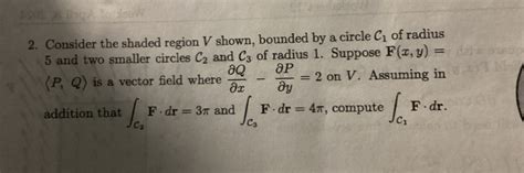 Solved Consider The Shaded Region V ﻿shown Bounded By A