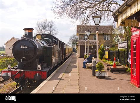 A Restored 5600 Class Steam Locomotive 5637 Arriving At Cranmore