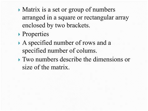 Presentation On Matrixpptx