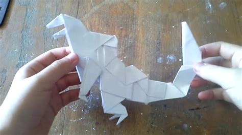 How To Make A Origami Godzilla Youtube