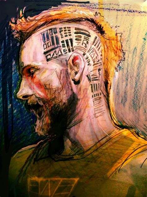 Safebooru Beard Closed Eyes Facial Hair Fifield Head Male Mohawk
