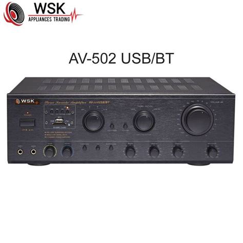Av 502 Usbbt Amplifier Professional Karaoke Stereo Mixing Amplifier